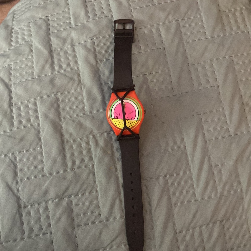 Keith Haring Breakdance Swatch Watch-1985 Great Condi… - Gem